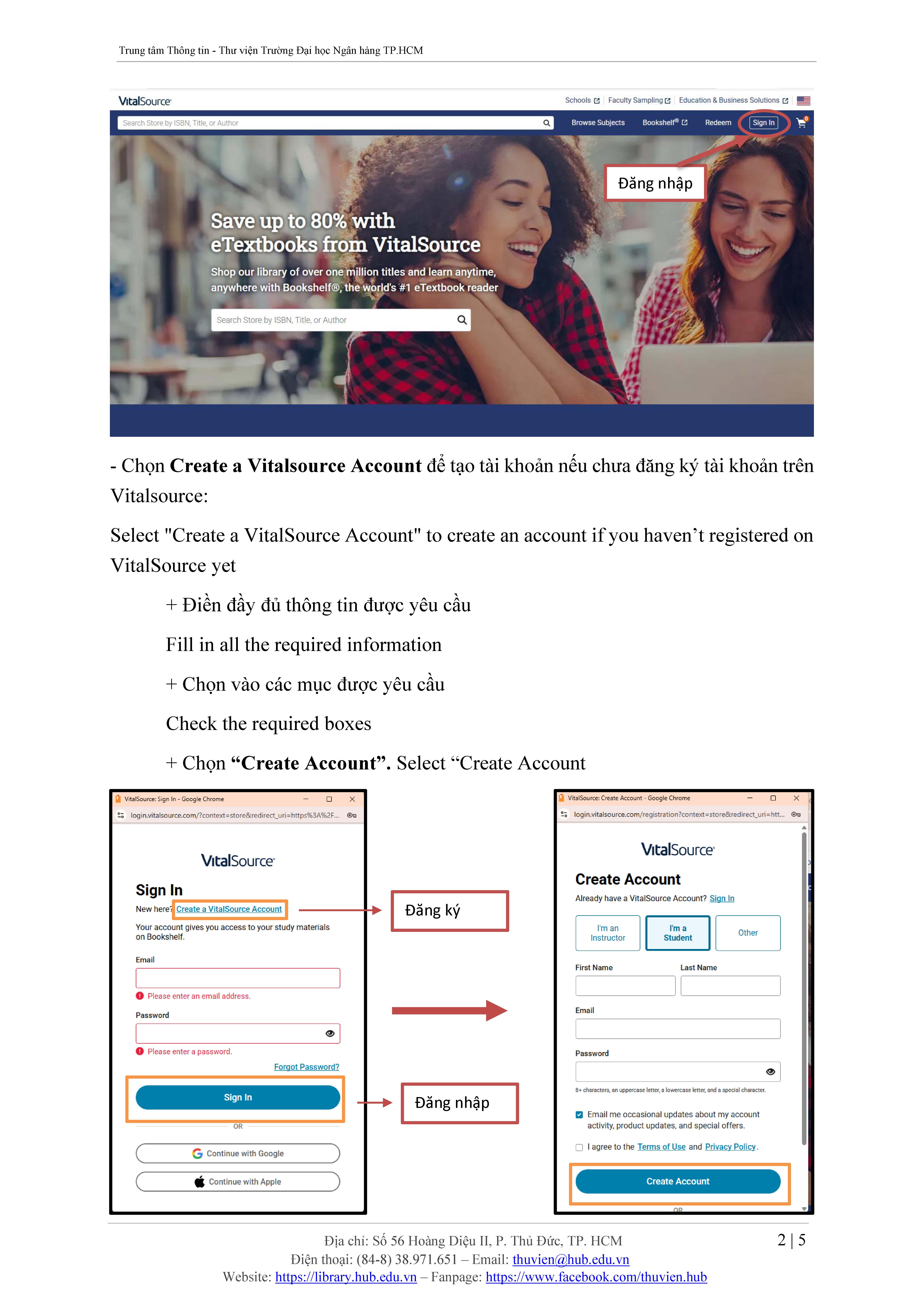 Guide To Accessing Vitalsource Explore Ebooks
